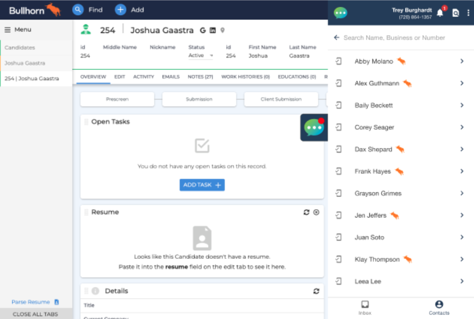 App Release: Now Available: Automatic Contact Syncing for Bullhorn